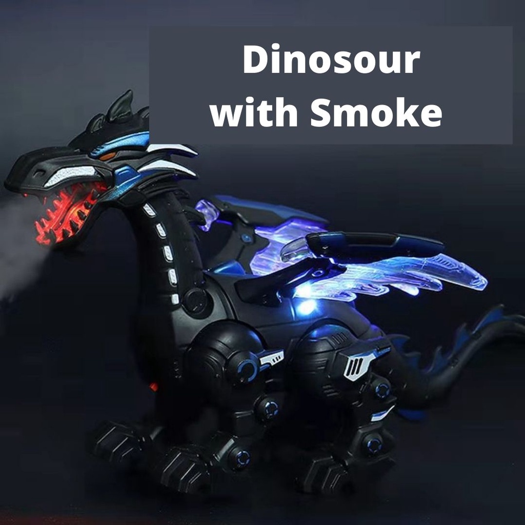 Dinasour Toys Big Spray Mist Mechanical Dinosour Toys Cool Light Can ...