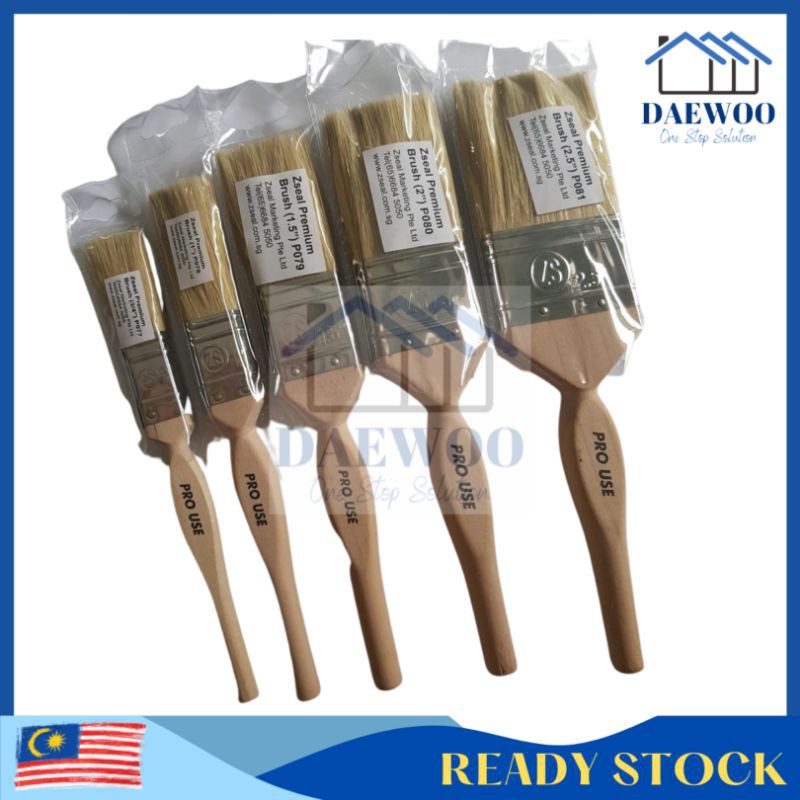 Premium Pro Use Synthetic Paint Brush/ Berus Cat Premium | Shopee Malaysia