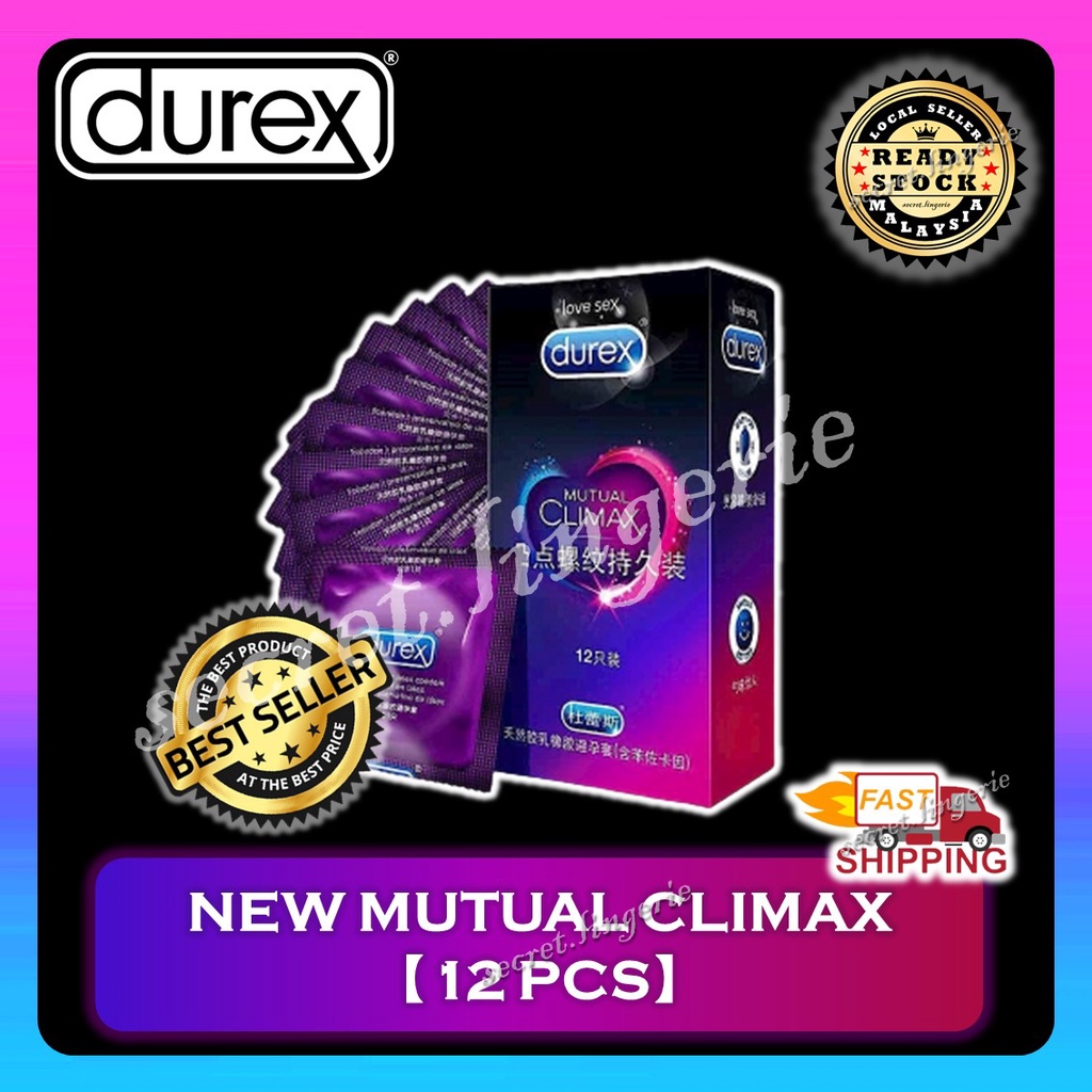 Durex Condom New Mutual Climax 12PCS Kondom Durex Tahan Lama Real Feel ...