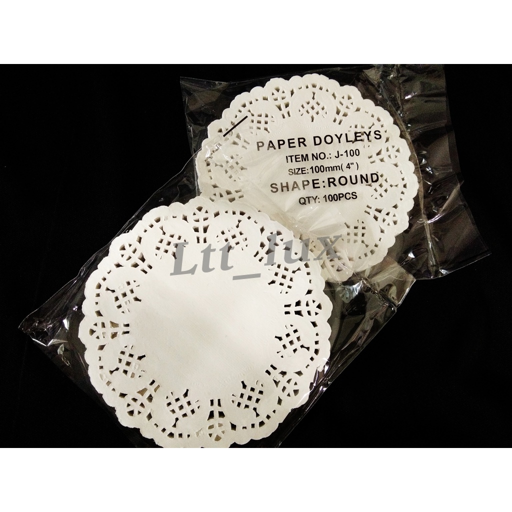 White Paper Doylies / Lace Paper /Kertas Barang Kuih / Cake Paper Multi ...