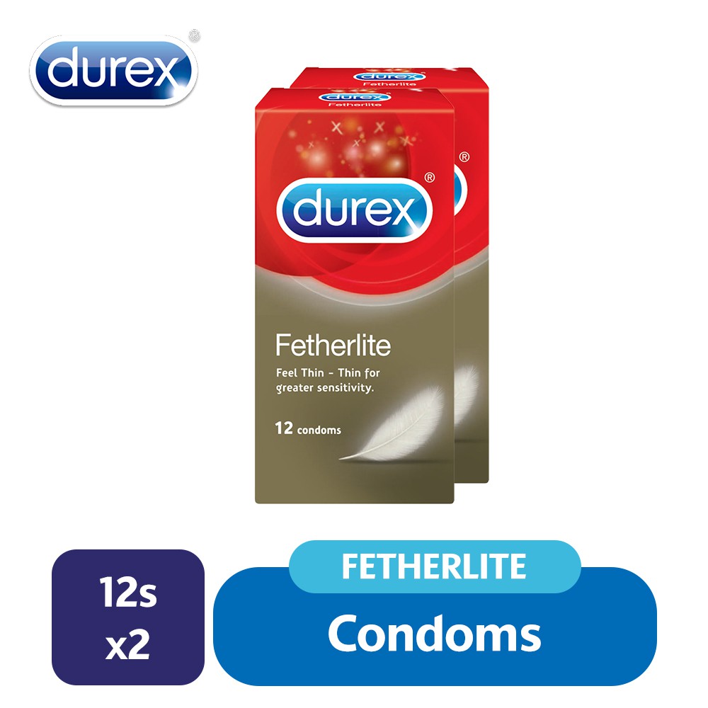 Durex Fetherlite Condoms (12's x 2 Boxes) | Shopee Malaysia