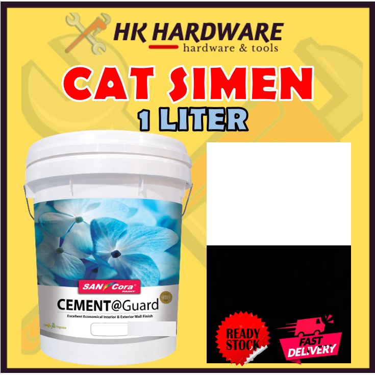 SANCORA CEMENT GUARD ECONOMICAL INTERIOR EXTERIOR WALL PAINT CAT SIMEN DINDING LUAR DALAM ...