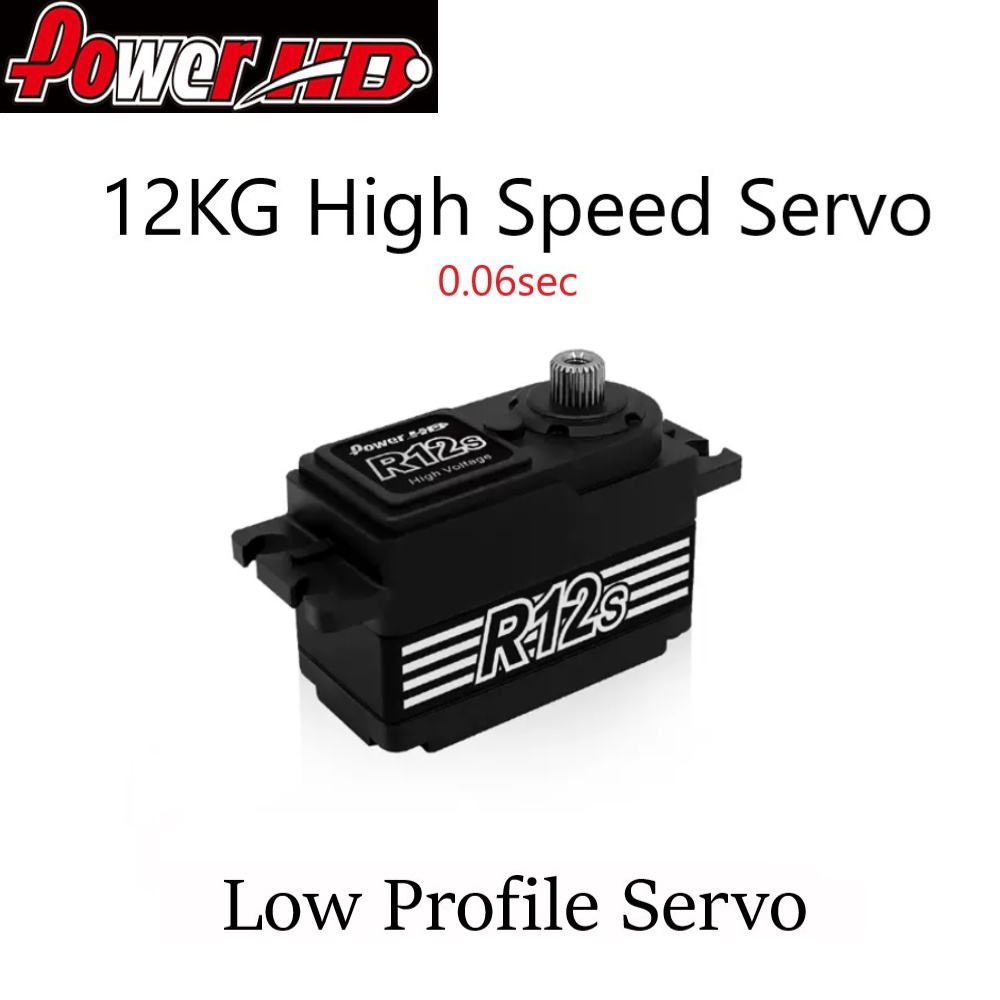 Power HD R12S R12-S 12 KG High Torque Low Profile Servo For On Road Car ...