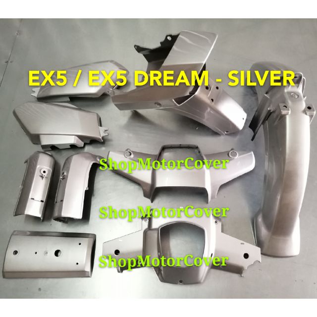 HONDA EX5 / EX5 DREAM BODY COVER SET ( SILVER ) ( HLD ) MADE IN MALAYSIA | Shopee Malaysia