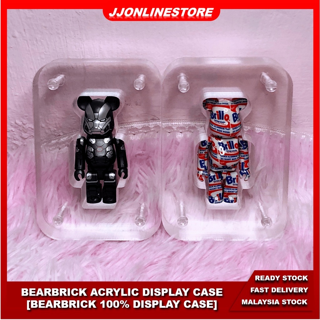 [Malaysia Stock] Bearbrick 100% Acrylic Display Case Bearbrick 1-Slot ...