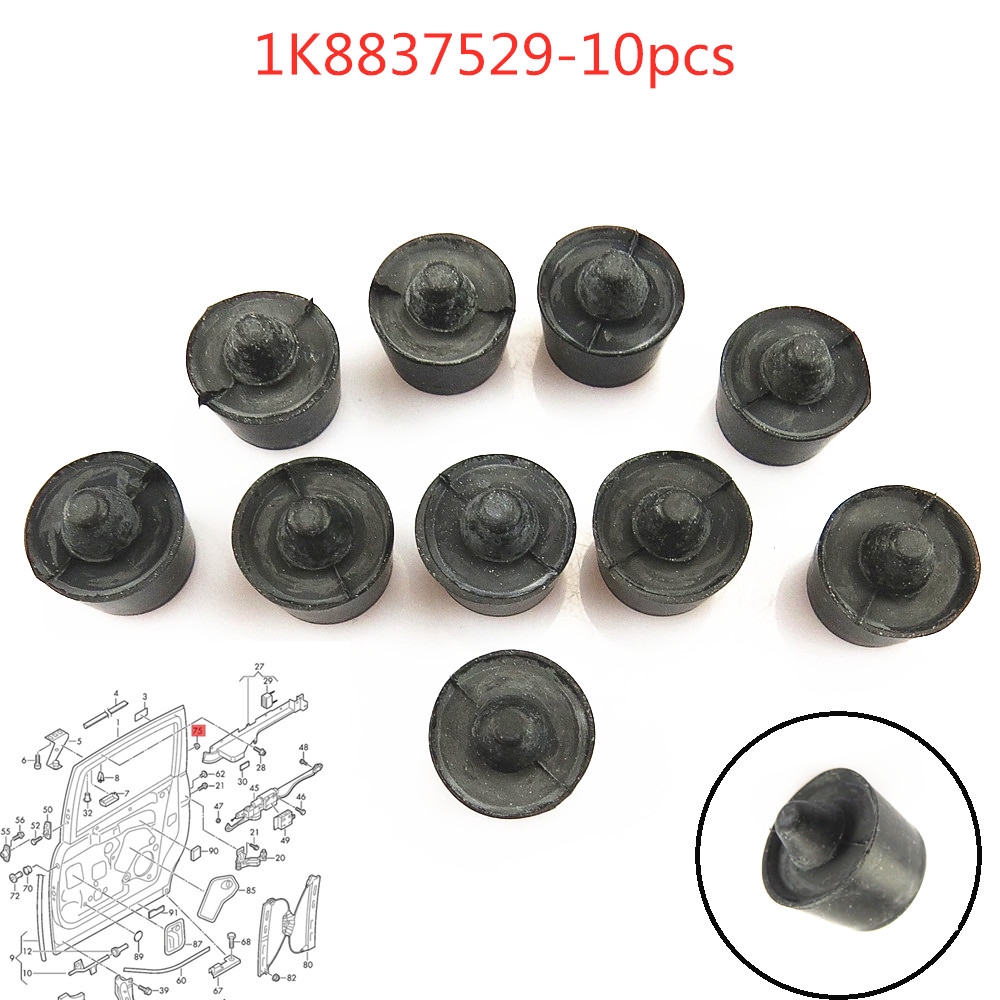 10Pcs Car Door Panel bumper Shockproof Buffer Rubber Stopper For ...