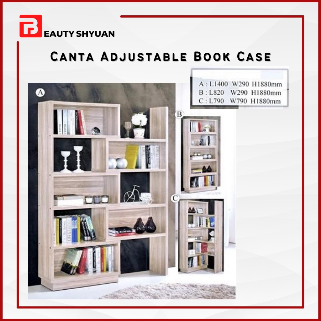 CANTA Adjustable Book Rack Bookshelf Shelf Rack Shelves Display Rack ...
