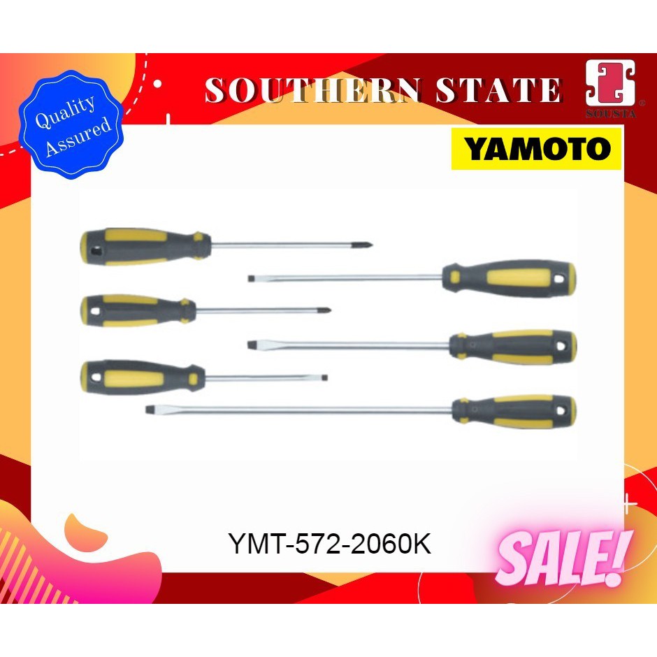 YAMOTO TRI-LINE SCREWDRIVER SET 6-PCE AND 8-PCE YMT-572-2060K AND YMT-572-2080K | Shopee Malaysia