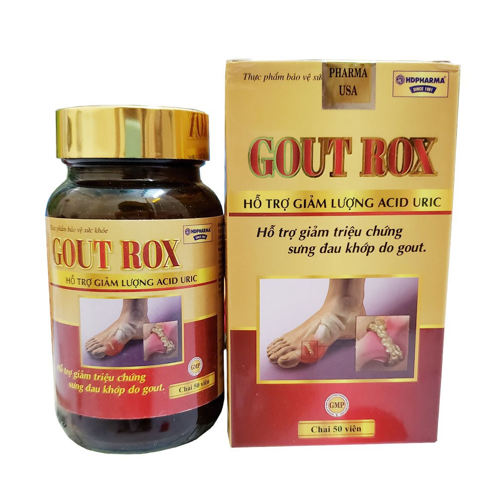 Gout ROX pills help reduce symptoms of joint swelling and pain caused ...