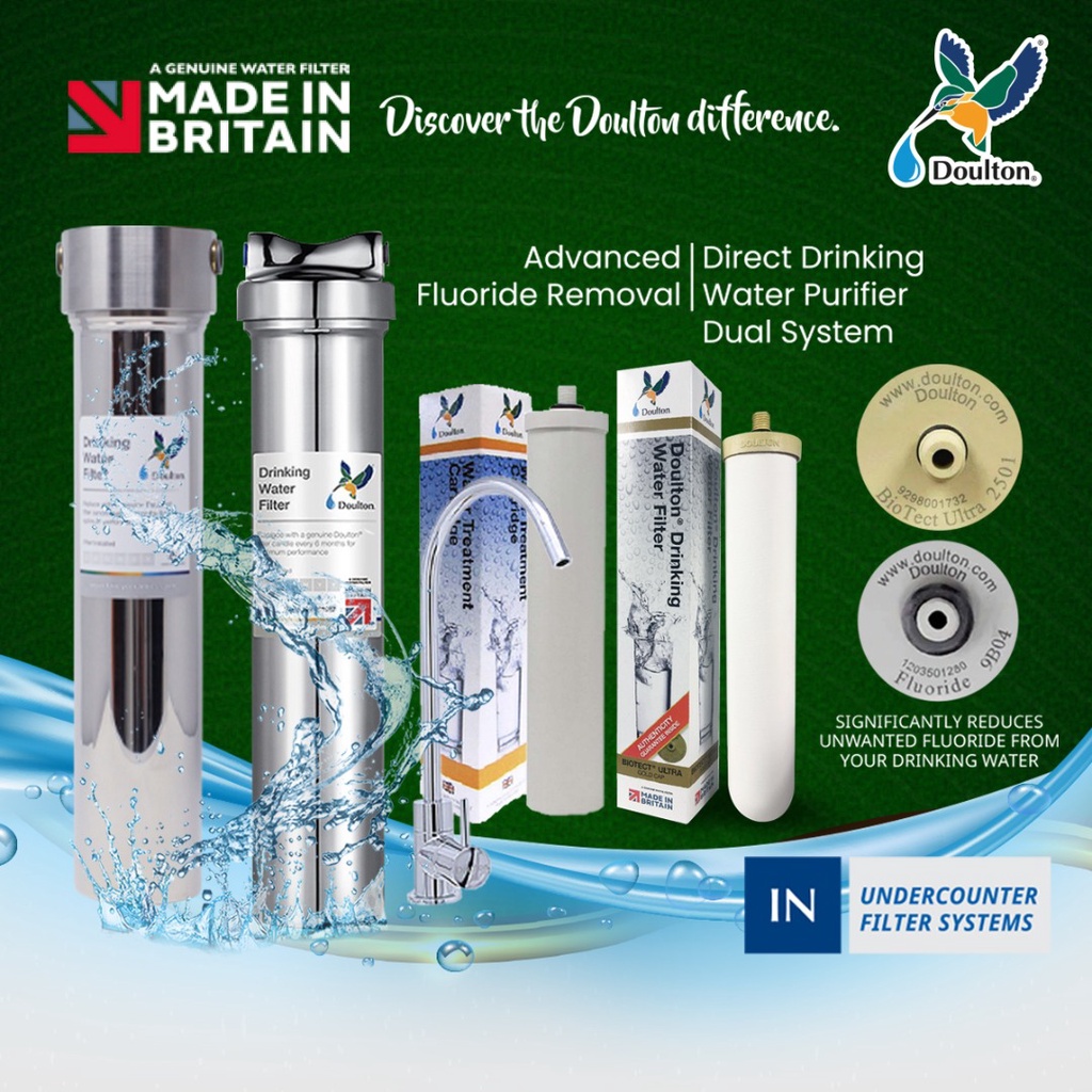 Doulton 2 Stage Stainles Steel Double Water Filter System - HIS+DIS ...