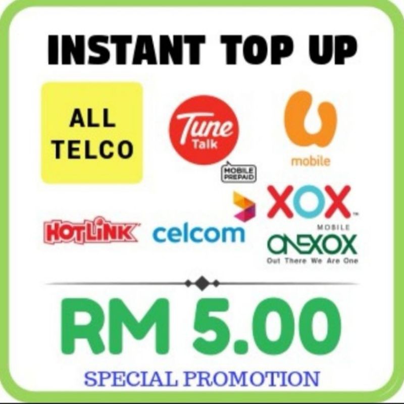 RM5 telco maxis digi umobile celcom hotlink maxis xox onexox | Shopee ...