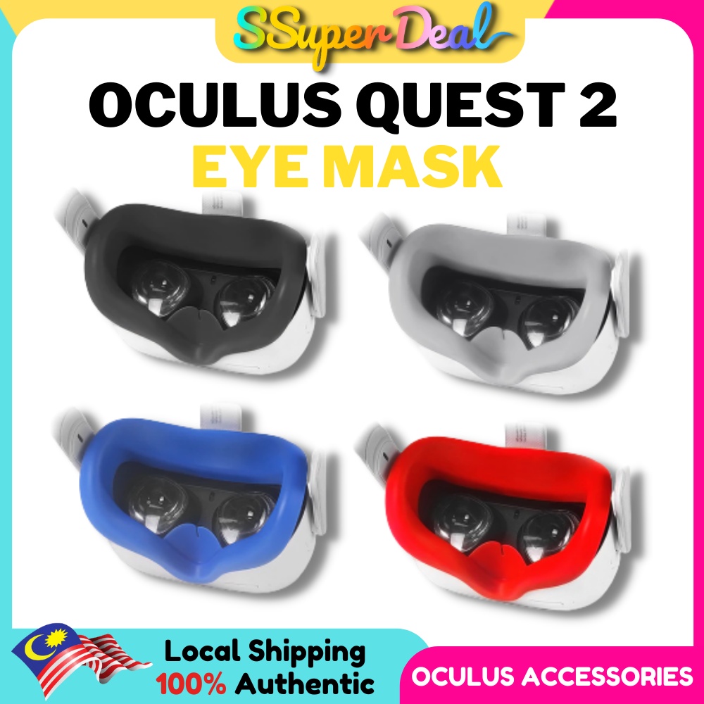 (Accessories Oculus)Oculus Quest 2 Protective Case Silicone VR Eye Mask ...