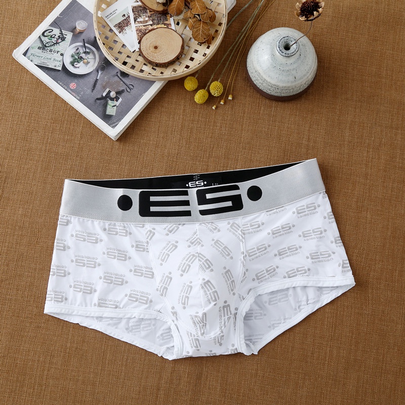 Men's underwear, men's cold elastic boxer underwear (photo taken at the ...