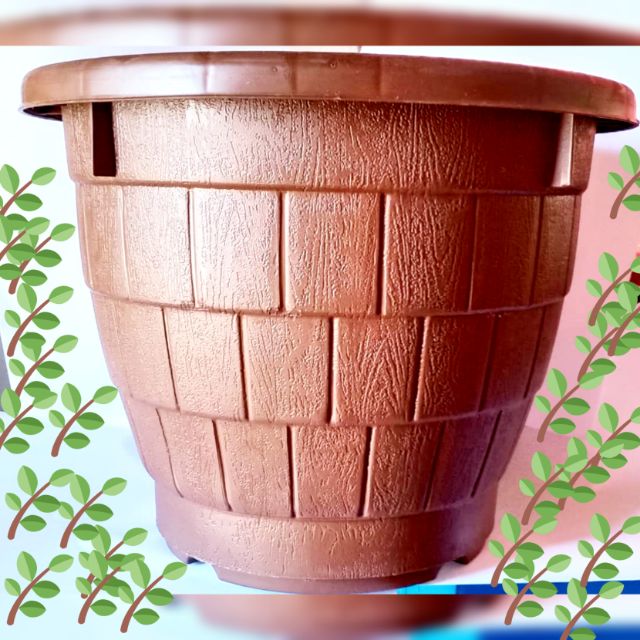 12" Thick Flower pot (12" Pasu Bunga corak bata tebal) | Shopee Malaysia