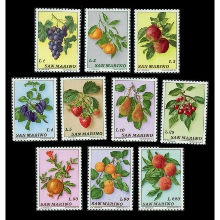 Fruits Stamps Buahan setem Mint Complete set | Shopee Malaysia