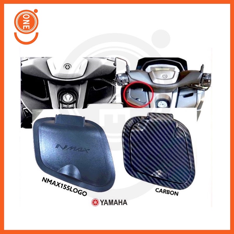 YAMAHA NMAX 155 V2 TOOL BOX COVER SIDE POCKET COVER CARBON NMAX155 LOGO ...