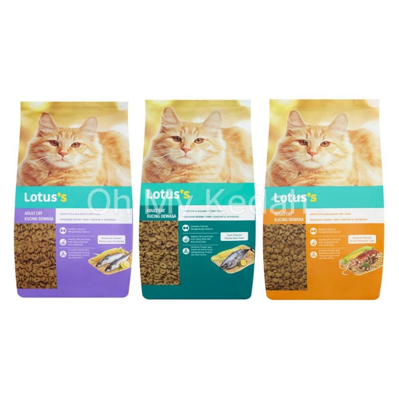 LOTUS'S / TESCO: Dry Cat Food / Makanan Kucing / Kibbles / Tuna ...