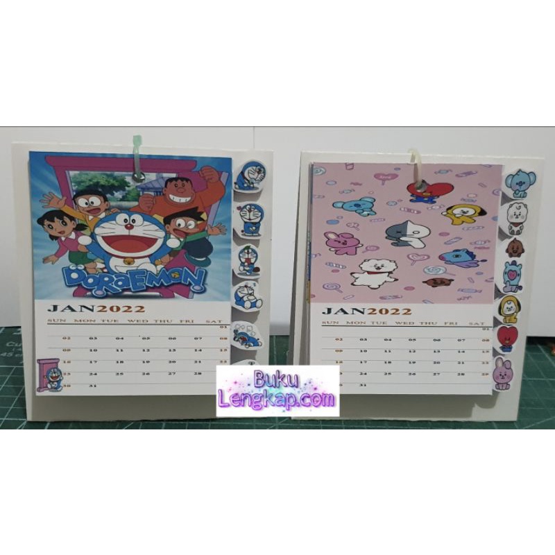 Doraemon desk calendar 01 2022 | Shopee Malaysia