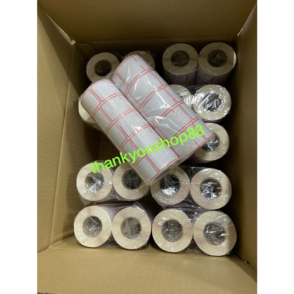 40mm x 46mm Weighing Scale Thermal Label Sticker / 1 ctn = 100 roll ...