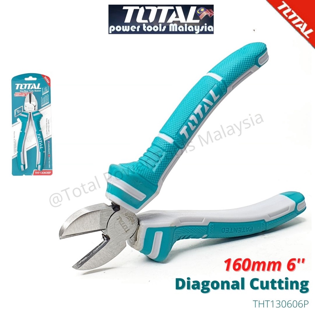 TOTAL Diagonal Cutting Pliers 斜切钳 160mm (6") - THT130606P | Shopee Malaysia