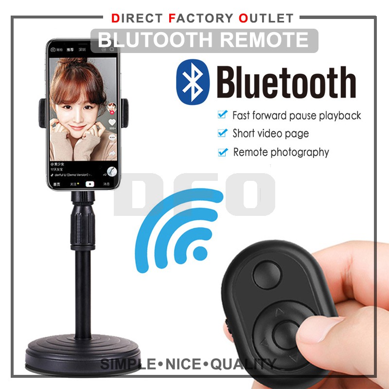 VOINISH Universal Bluetooth Selfie Shutter Remote Control TikTok B612 360Cam Meitu | Shopee Malaysia