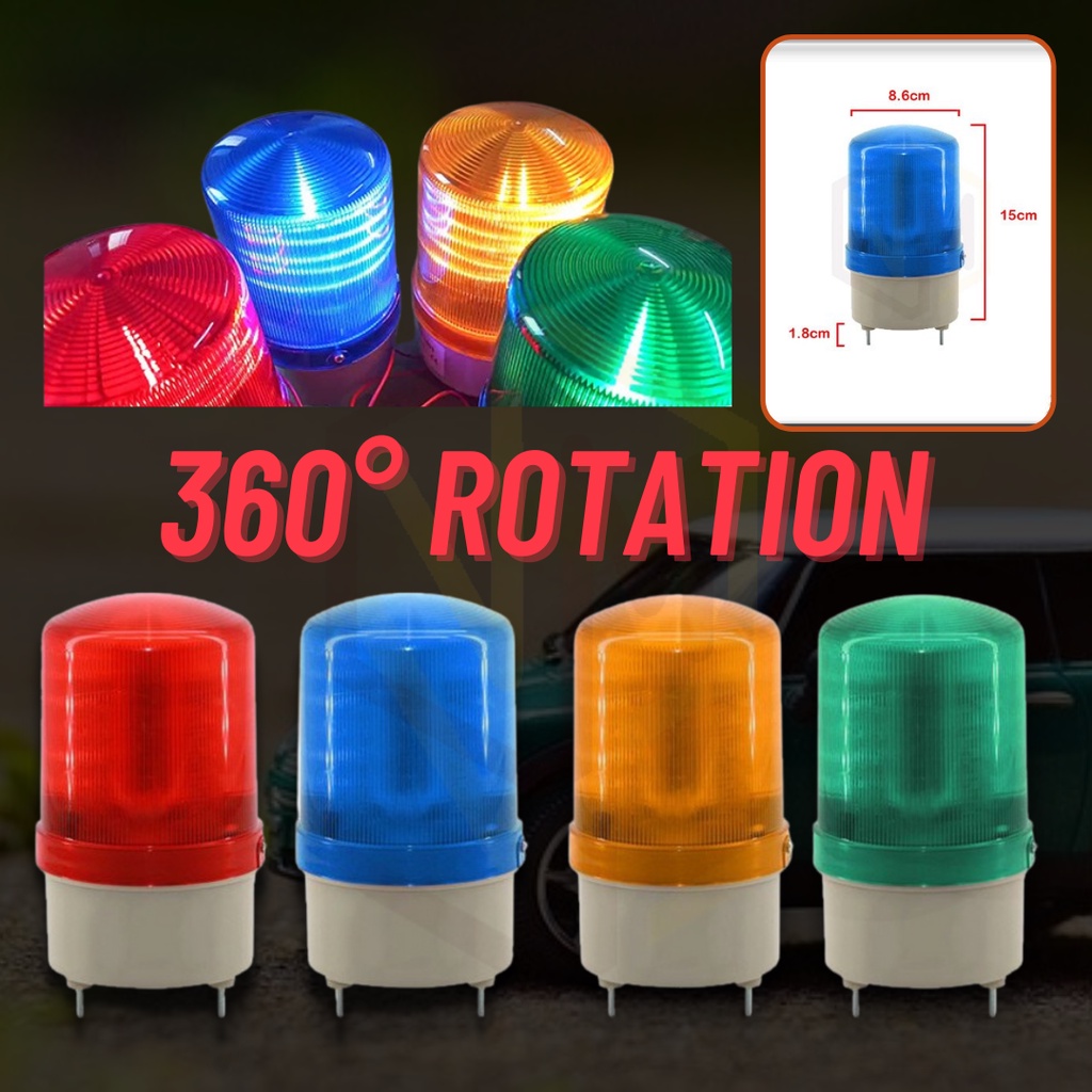 Beacon AC230VAC 360 rotation LED Alarm Light Warning Lamp Signal Rotary ...