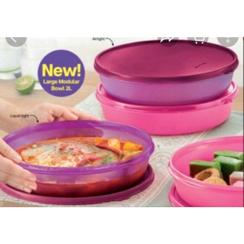 Tupperware Large Modular Bowls 2 Liter (1) | Shopee Malaysia