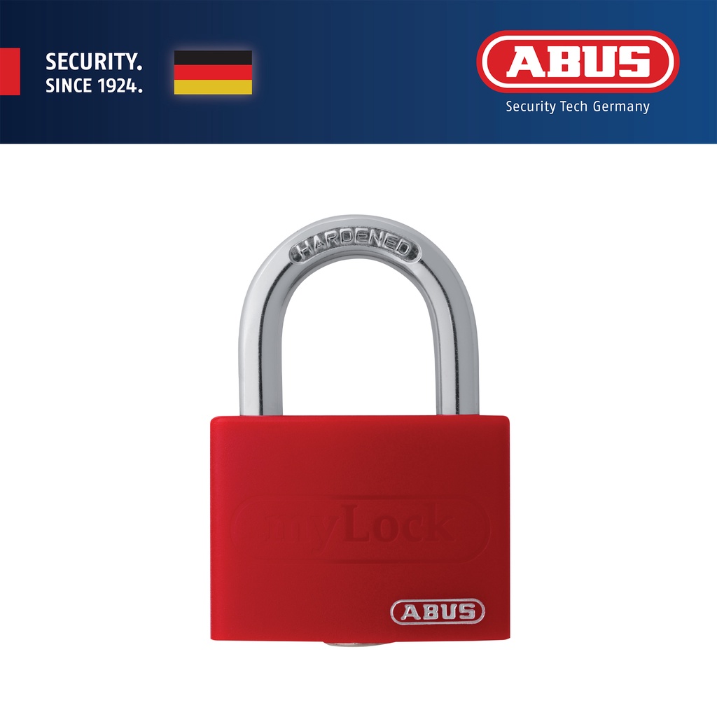 Abus T65AL/40 40mm MyLock, MyLove Aluminium Padlock, Pen Marking Padlock. 7 Colours, 2 Motifs ...