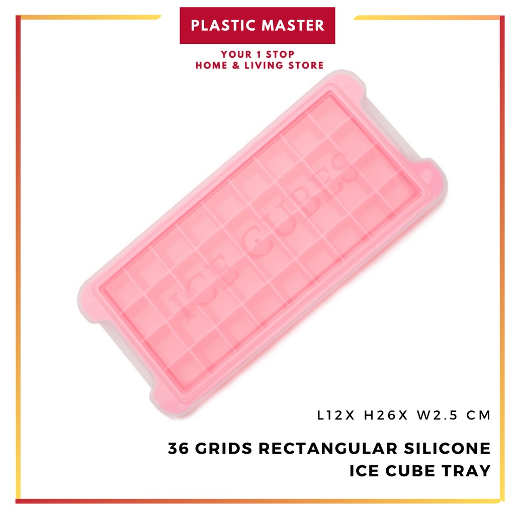 36 Grids Silicone Rectangular Ice Cube Tray Ice Cubes Frozen Food Grade ...