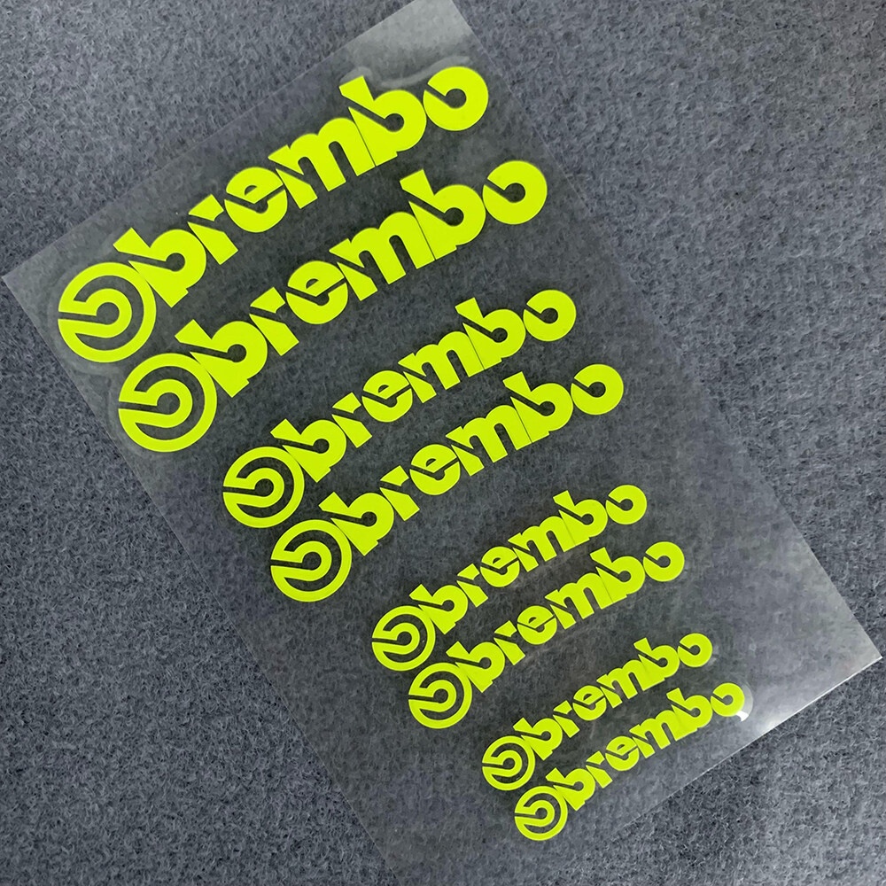 Brembo caliper reflective stickers for car and motorcycle brake pads ...