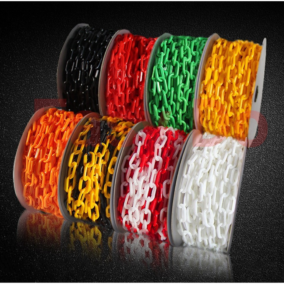 6MM High Quality PVC PLASTIC LINK CHAIN RANTAI PLASTIK | Shopee Malaysia
