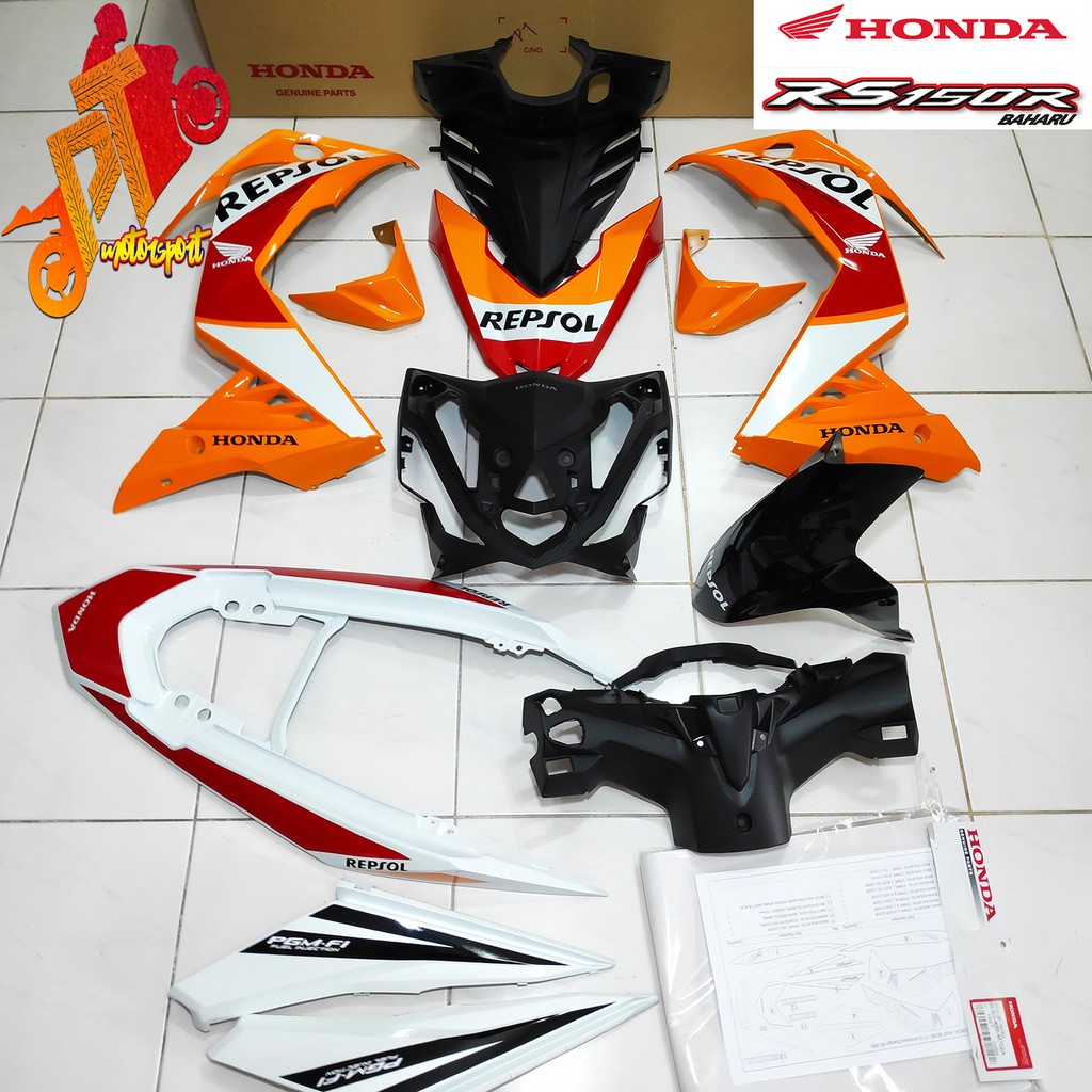Honda RS150r Rs 150 V1 Cover Set Repsol Stripe Honda Original / OEM | Shopee Malaysia