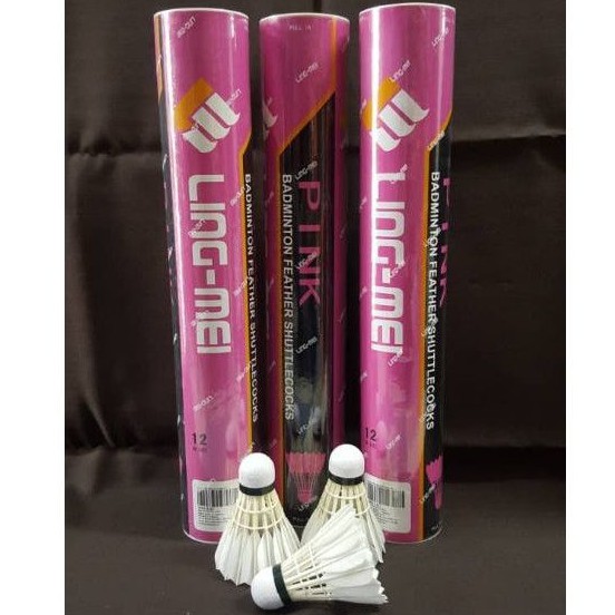 SHUTTLECOCKS [ORIGINAL] LING-MEI PINK ( 1 TUBE) | Shopee Malaysia