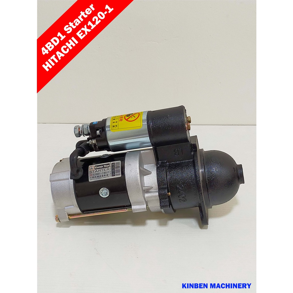 [ORI] Excavator HITACHI EX100-1 EX120-1 SUMITOMO SH100A1 SH120A1 KOBELCO SK120-3 4BD1 Starter ...