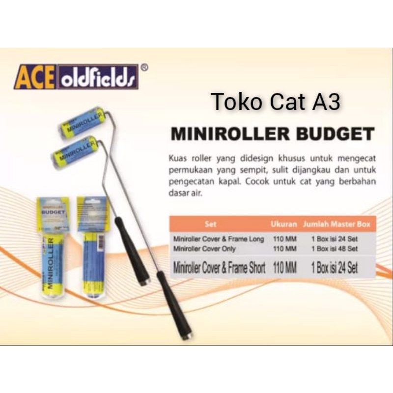 Miniroller Budget Ace Oldfields 110mm | Shopee Malaysia