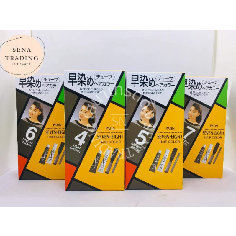 PAON Seven-Eight Hair Color Cream Peon - | Shopee Malaysia