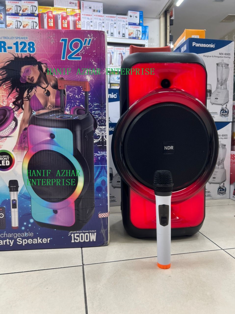 SPEAKER POWERFULL SOUND MULTIMEDIA DJ TROLLEY SPEAKER NDR-128 ...