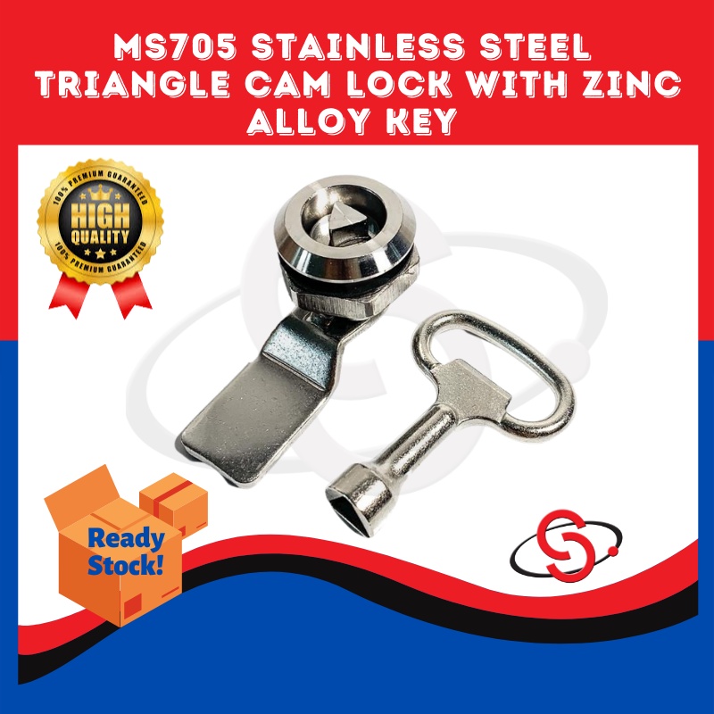 SCM MS705 Stainless Steel Triangular Cam Lock with Zinc Alloy Key Door ...