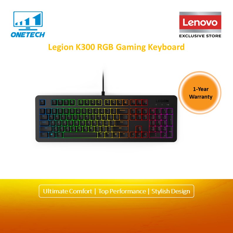 Lenovo Legion K300 RGB Gaming Keyboard (GY40Y57708) | Shopee Malaysia