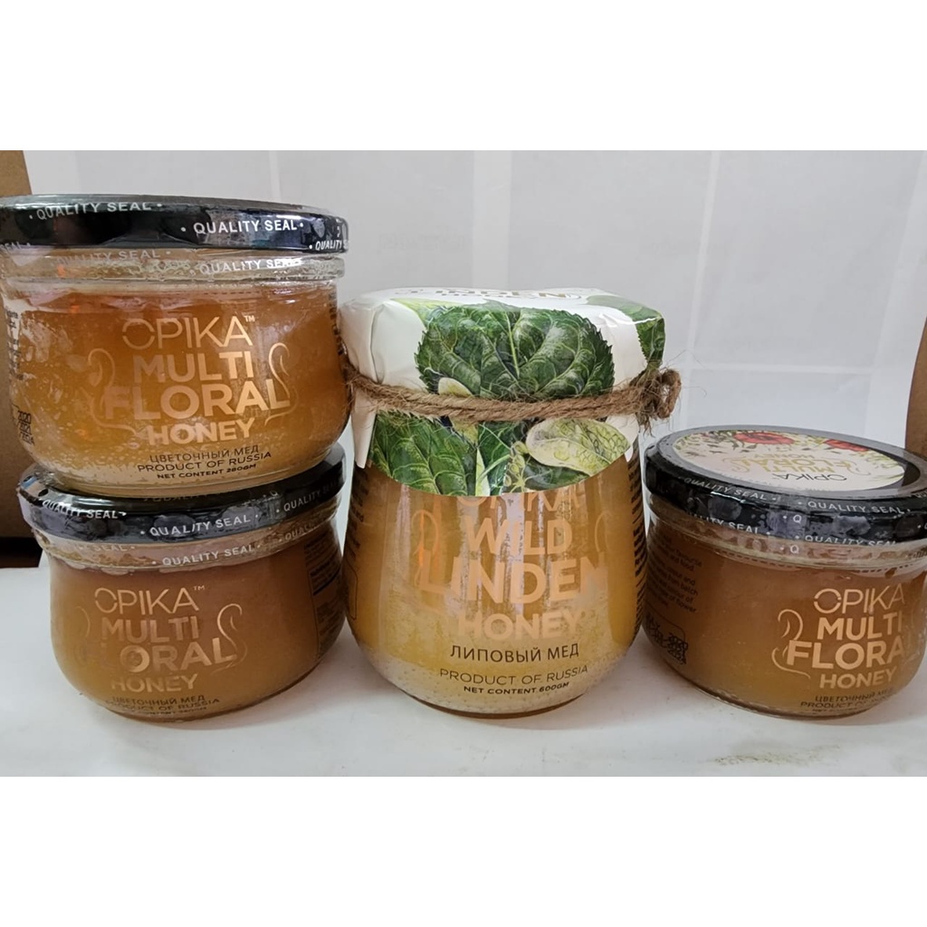 NEW PROMOTION - Opika Russian Honey - 1 x 600gm(Linden) X 2x 280gm ...