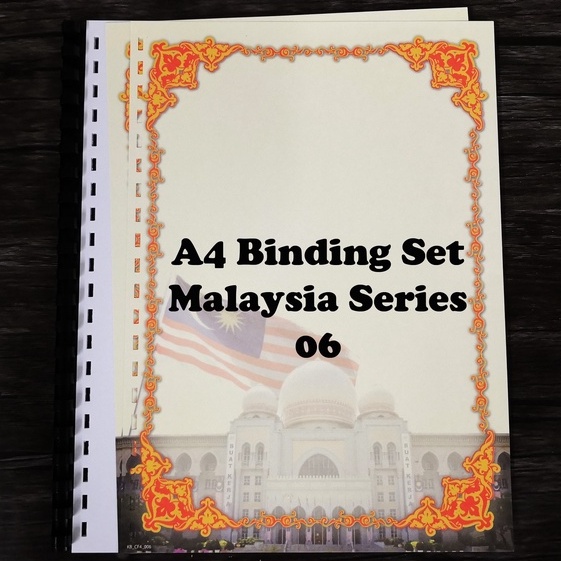 A4 Binding Set (Buku Folio/Buku Skrap) Binding Paper With Plastic Comb ...