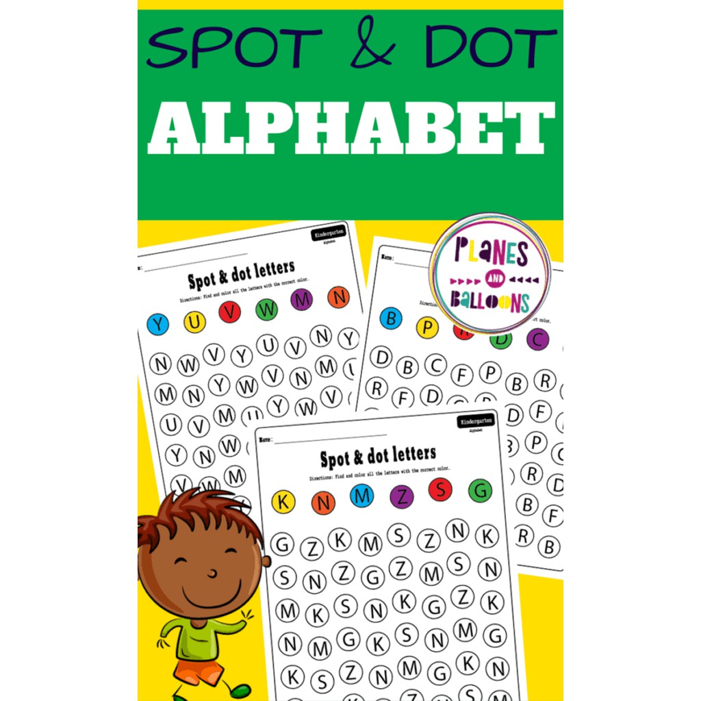 [Worksheet] Spot and Dot Alphabet Worksheet | Shopee Malaysia