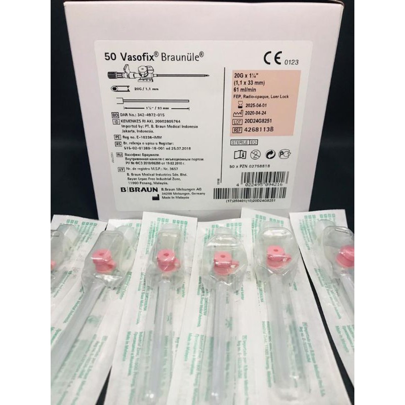 Vasofix Braunule ( 18G/20G/22G) | Shopee Malaysia