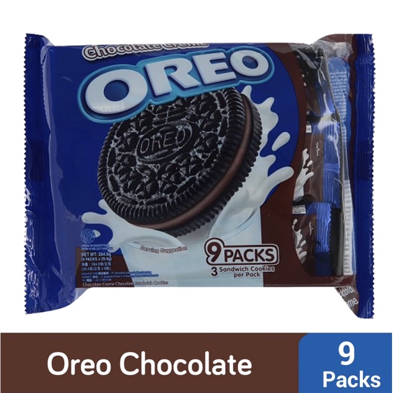 Oreo Chocolate Sandwich Cookies with Chocolate Creme Flavored Cream ...
