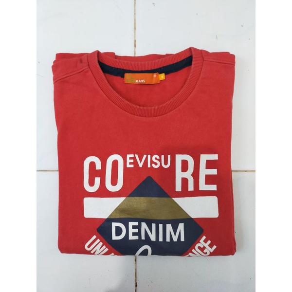 Crewneck Evisu Red | Shopee Malaysia