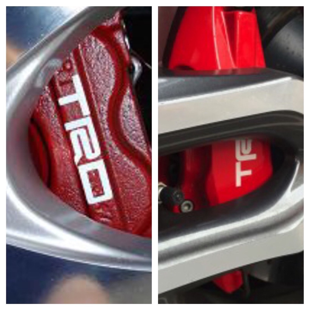 8pc Toyota TRD Brake Caliper Vinyl Sticker Decal Logo Graphic Emblem ...