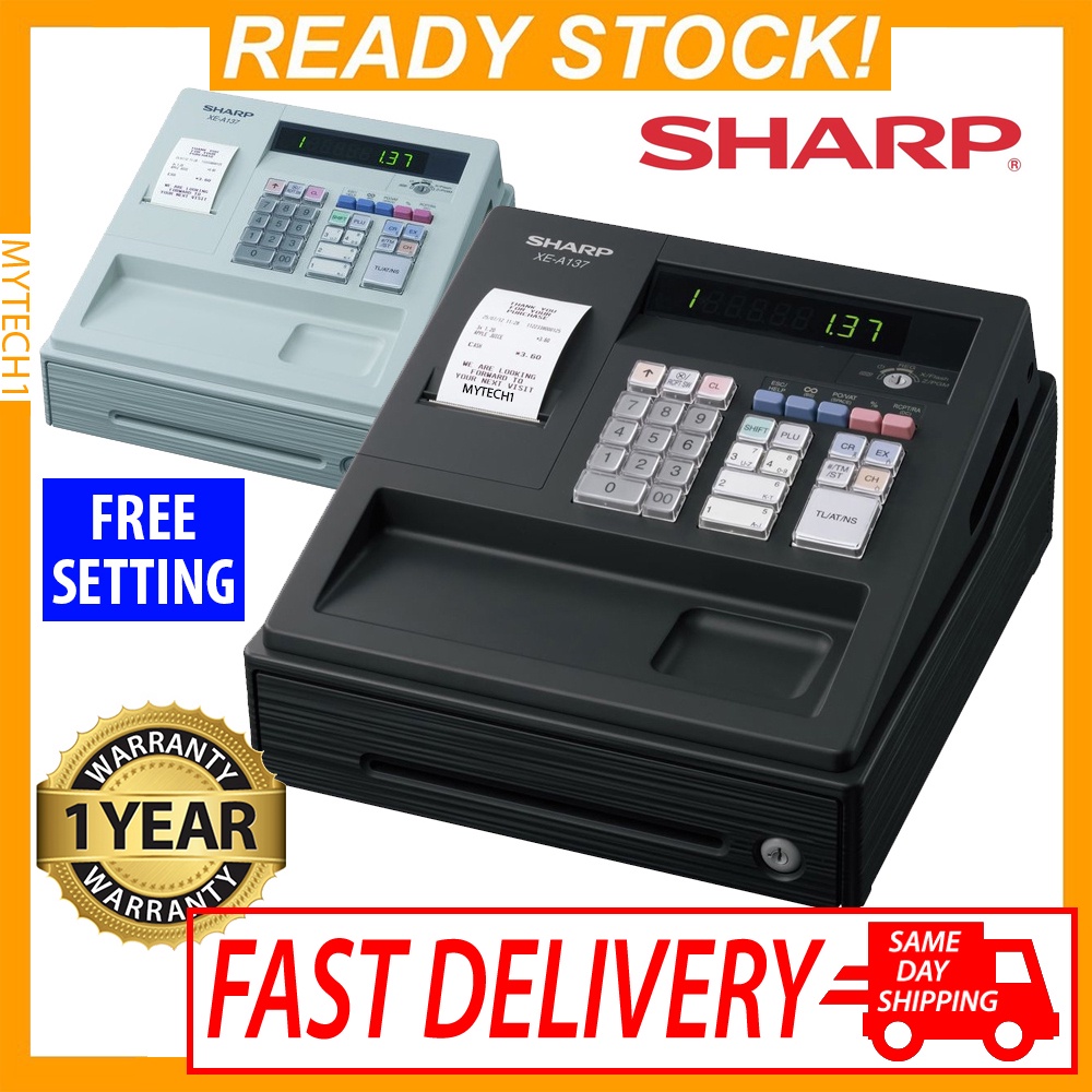 Sharp Cash Register XEA 137 Cashier Machine Mesin Cashier Shopee Malaysia