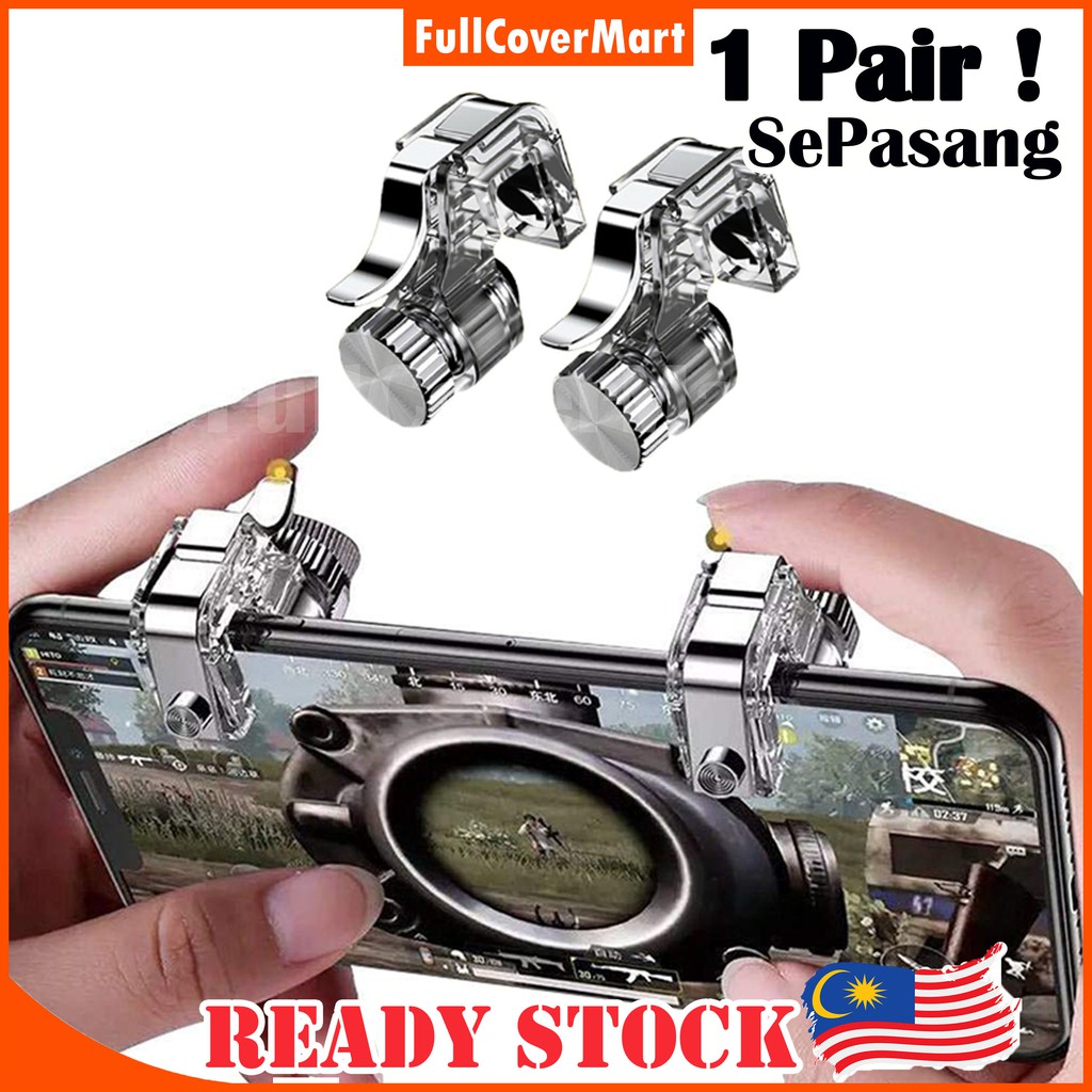 (PUBG9) R11 PUBG Gaming Controller Phone Gamepad Trigger Metal Trigger PUBG Fire Button Aim Key ...