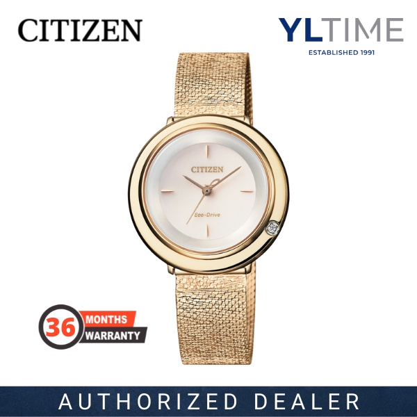 Citizen Lady Em0643 84x Analog Eco Drive Watch 100 Original And New