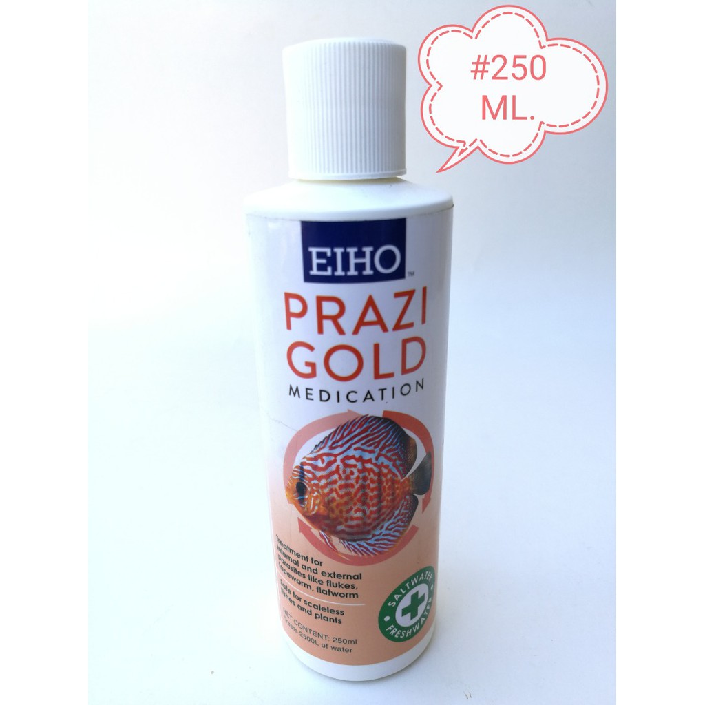 EIHO Prazi Gold Fish Medication Aquarium Saltwater Freshwater (250ml ...
